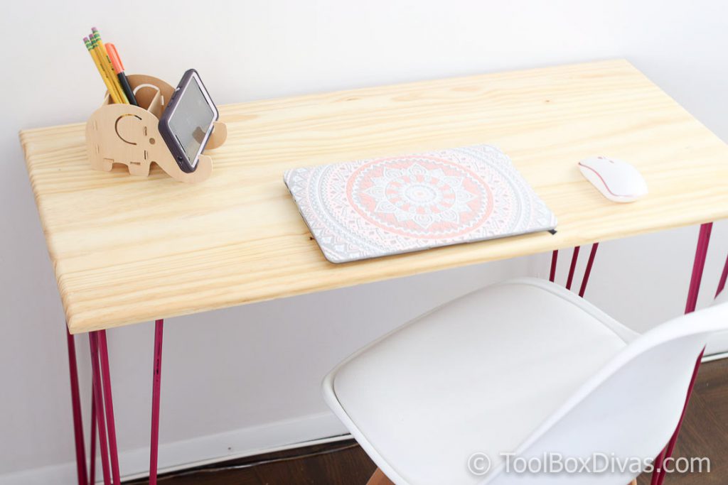 How to Build a Modern Desk with Hairpin Legs: A Nap Time DIY - ToolBox ...
